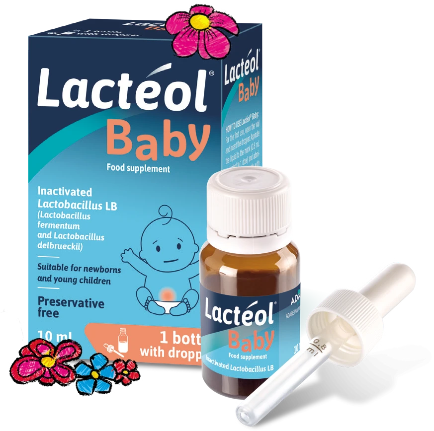 Lactéol® Baby, postbiotic naturally engineered for happy tummies